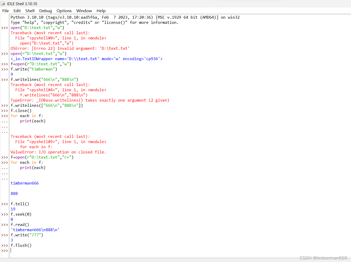 零基础入门学习Python 09_io.textiowrapper name='d:-CSDN博客