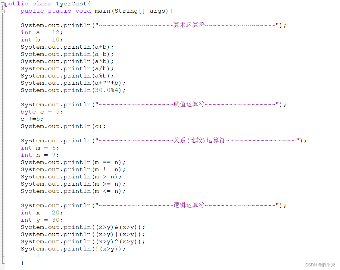 数据类型及运算符 Csdn博客