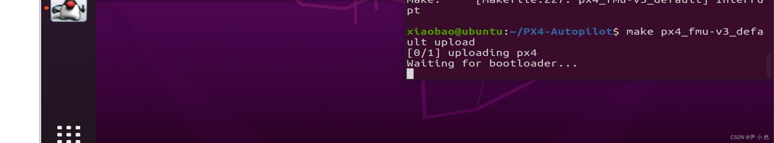 ubuntu PX4 刷固件遇到Waiting for bootloader..._waiting for px4 connection.-CSDN博客