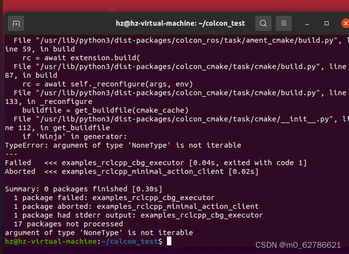ros2,colcon build编译错误_colcon build编译错误segmentation fault-CSDN博客