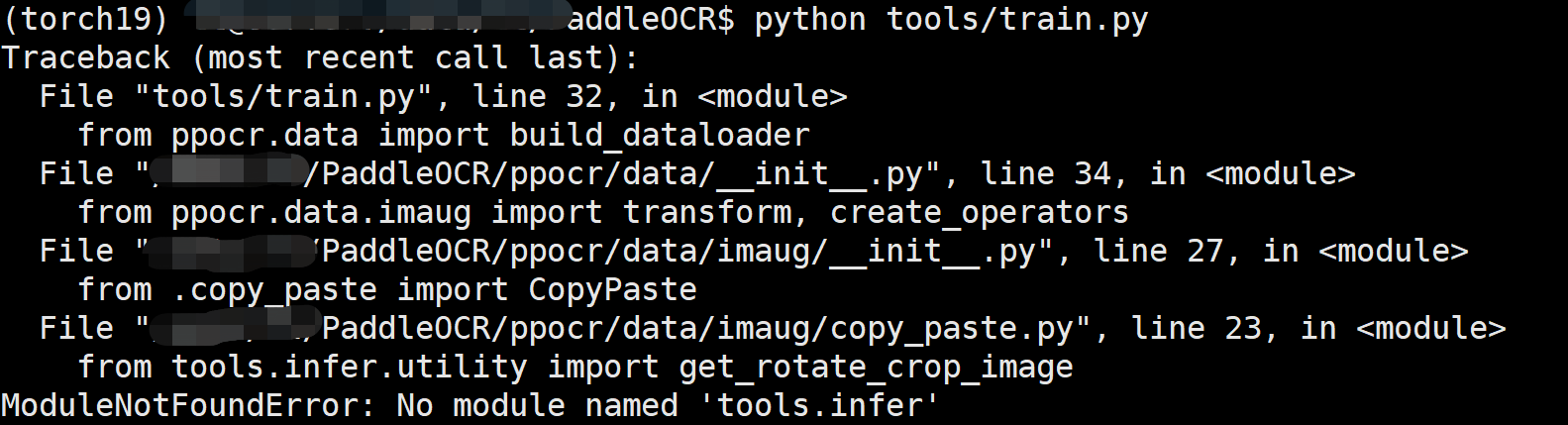 成功解决PaddleOCR推理时，出错“No module named ‘tools.infer‘ “_no module named 'tools.infer-CSDN博客