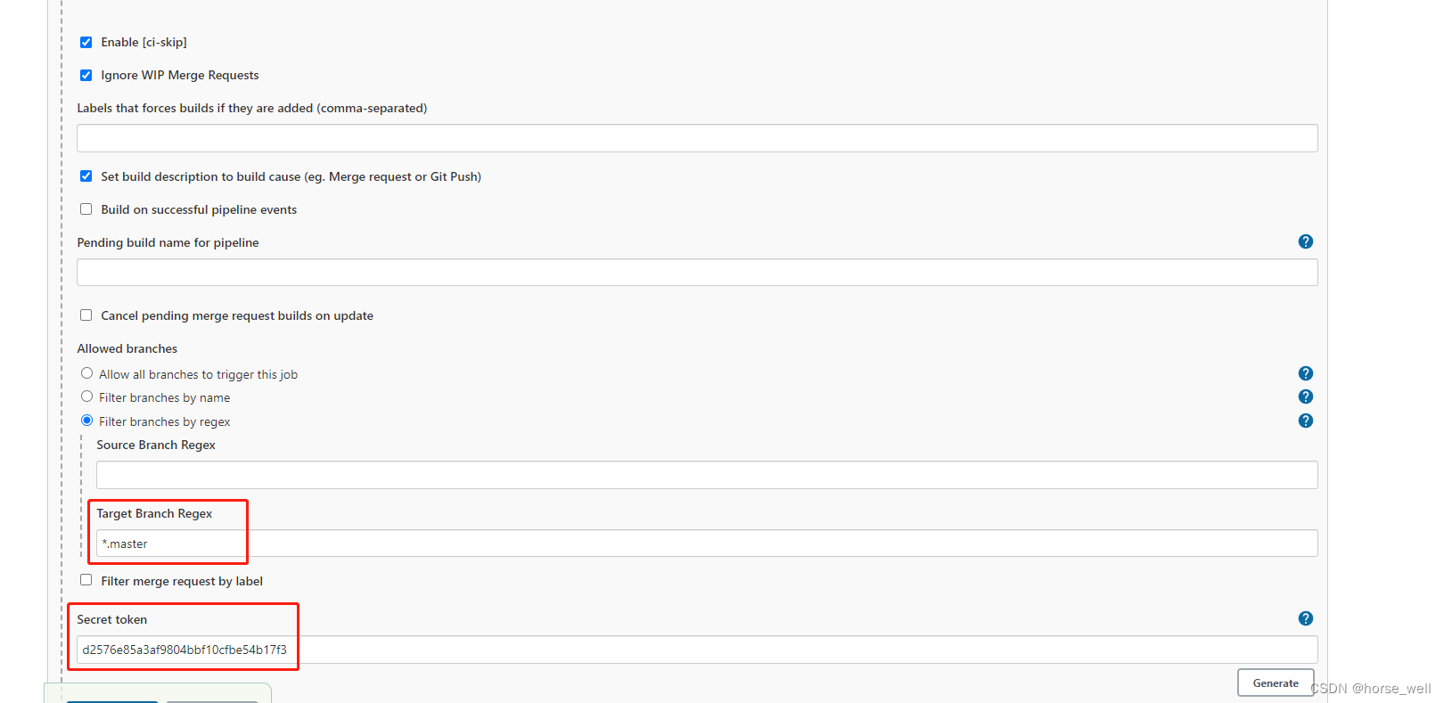 gitLab & jenkins 配置MR构建门禁_gitlab代码门禁-CSDN博客