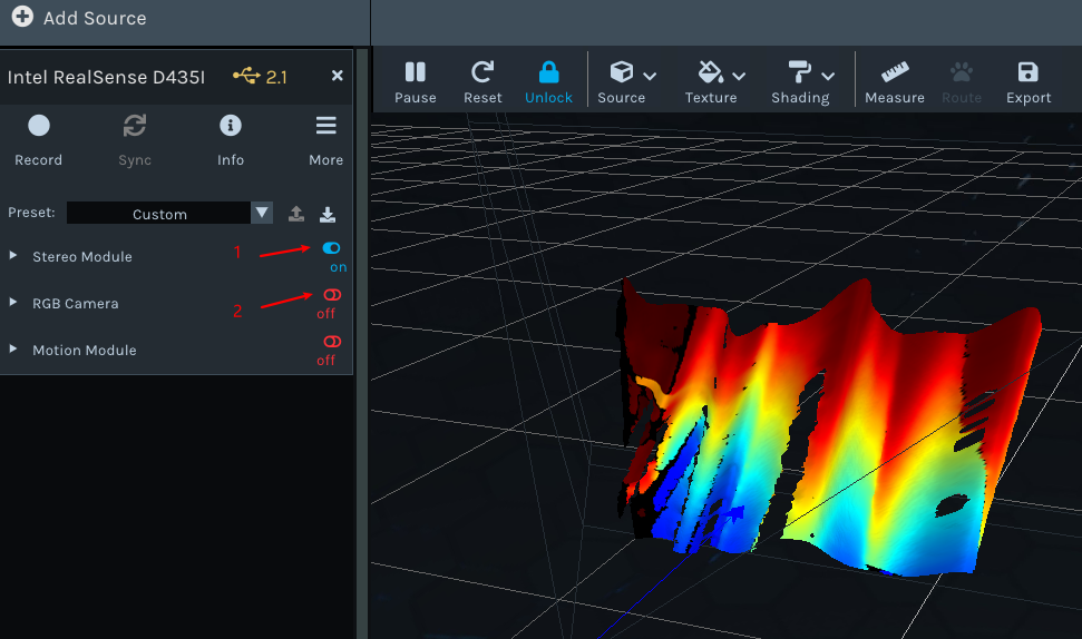 realsense系列(一):快速查看realsense相机深度图像和RGB图像_realsense viewer保存的csv文件-CSDN博客