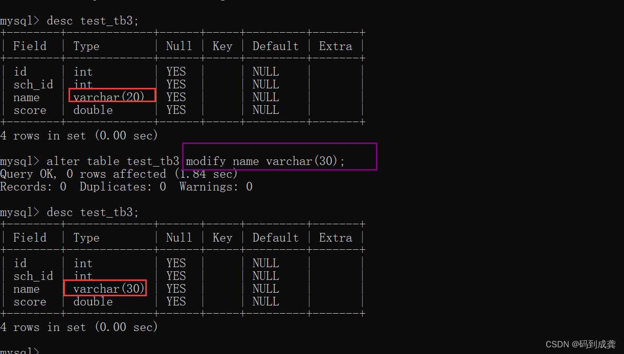 Mysql014 修改数据库及数据表等操作mysql修改数据库 Csdn博客