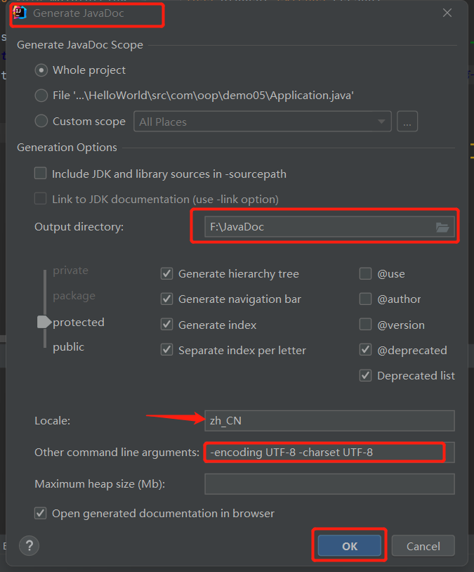 JavaDoc文档的生成_javadoc生成作者-CSDN博客