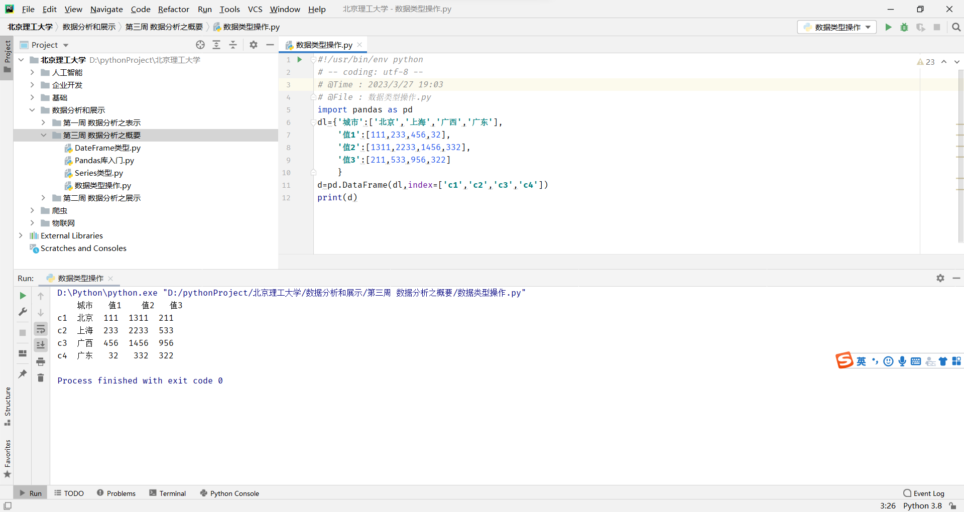 Pandas库入门_pandas库 种类获取-CSDN博客