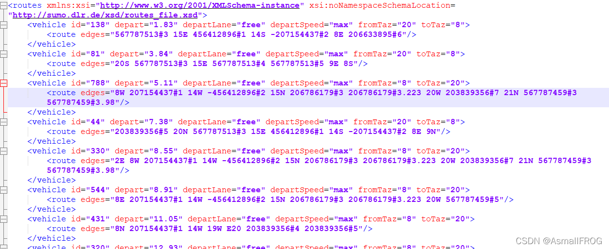 SUMO 交通小区 OD流量建模 OD转换交通流_sumo taz-CSDN博客