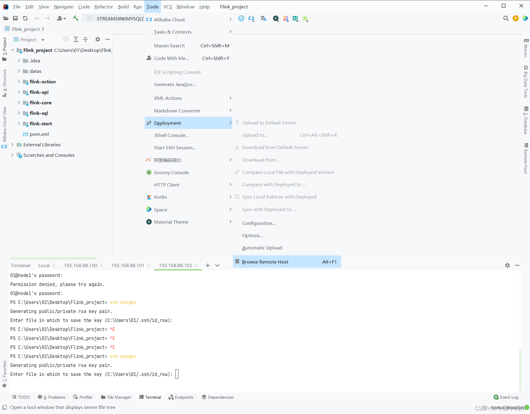 IDEA2021.3.4 顶部栏无Tools 以及侧边栏 找不到Remote host,解决方法_browse remote host在哪里没 ...