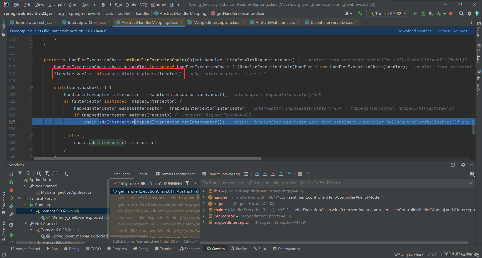 Java安全 —interceptor内存马mappedinterceptor Csdn博客