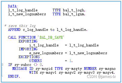 SAP ABAP APP log 消息开发说明_abap主处理中写log-CSDN博客