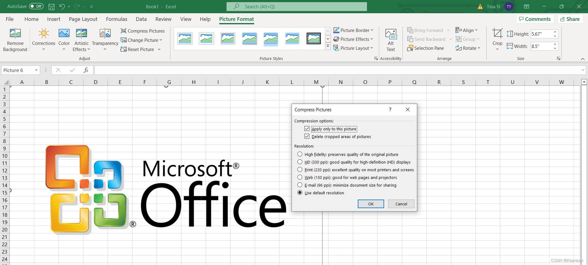 Office - 如何压缩excel中图片大小_英文版excel怎么压缩图片-CSDN博客