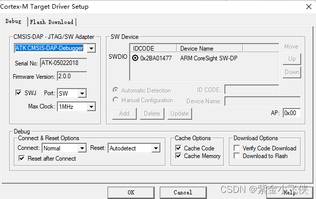 正点原子高速无线调试器HSWLDBG仿真编程下载STM32 ARM 使用_atk-hswldbg-CSDN博客