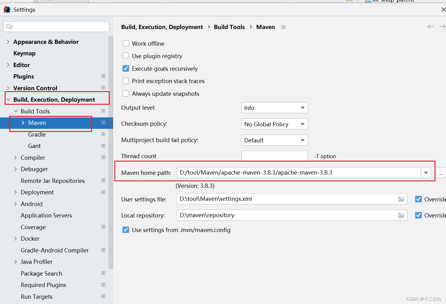 No valid Maven installation found. Either set the home directory in the configuration dialog or ...