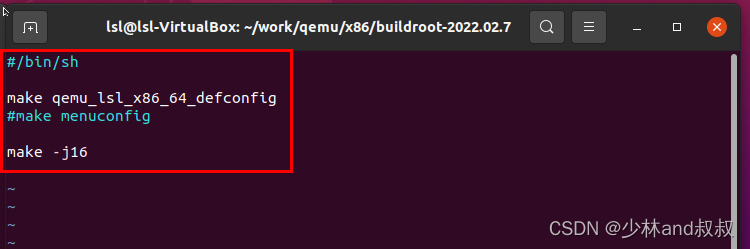 qemu虚拟机的使用（三）——ubuntu20.4配置/编译x86/64平台的buildroot根文件系统并加载系统_buildroot x86-CSDN博客