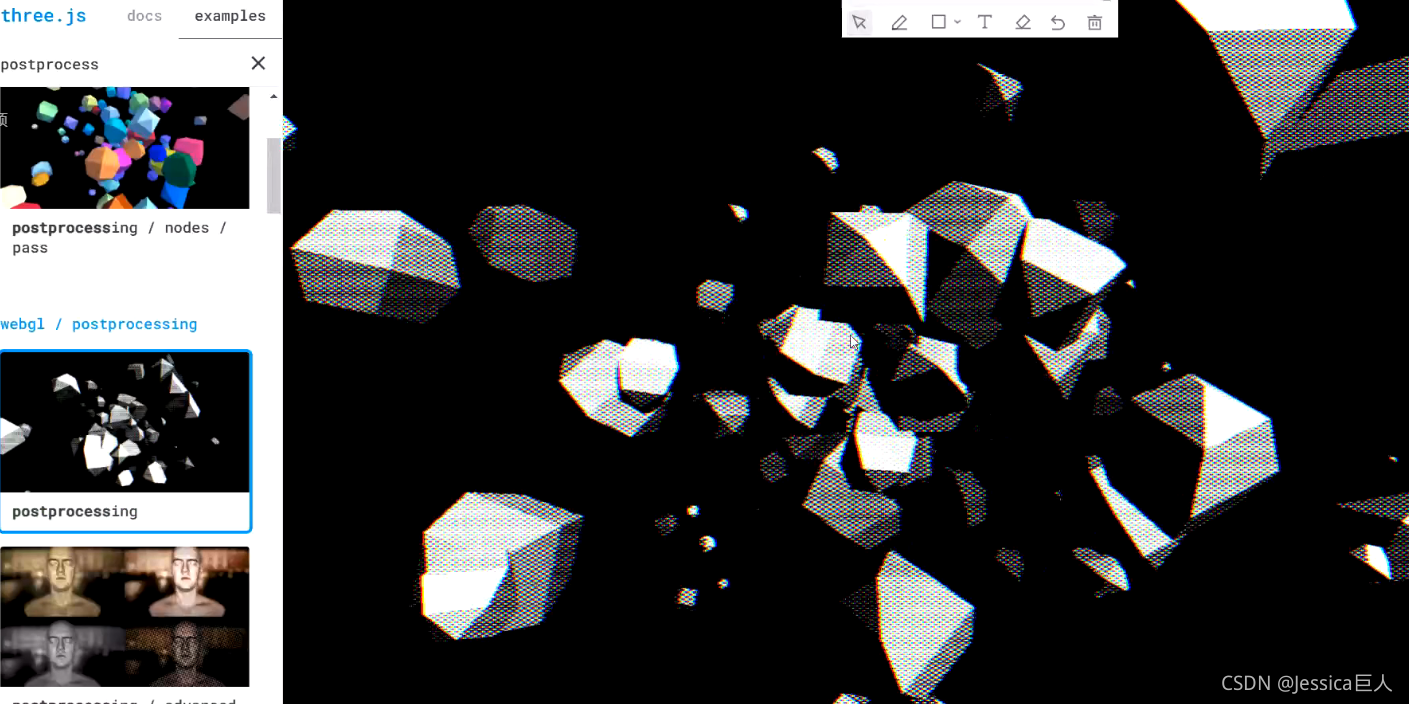 Threejs 11 Postprocessing后处理 Threejs Postprocessing Csdn博客