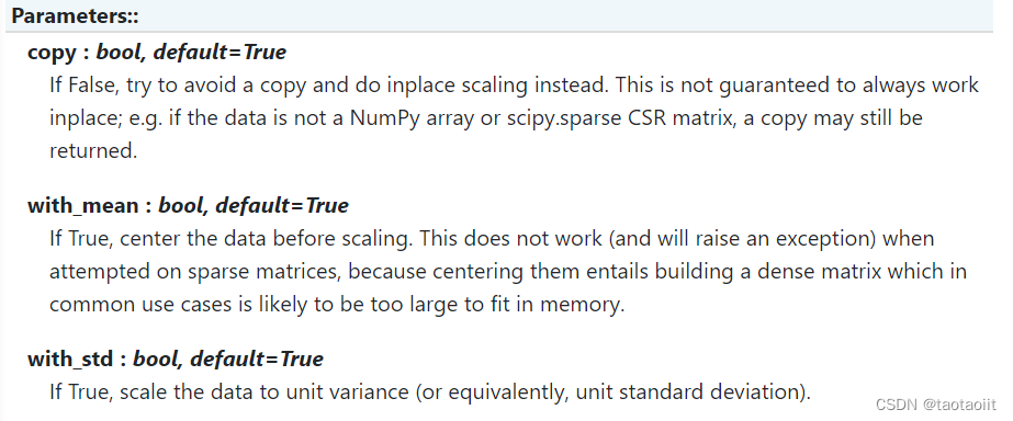 Sklearn Preprocessing Standardscaler详解 Csdn博客