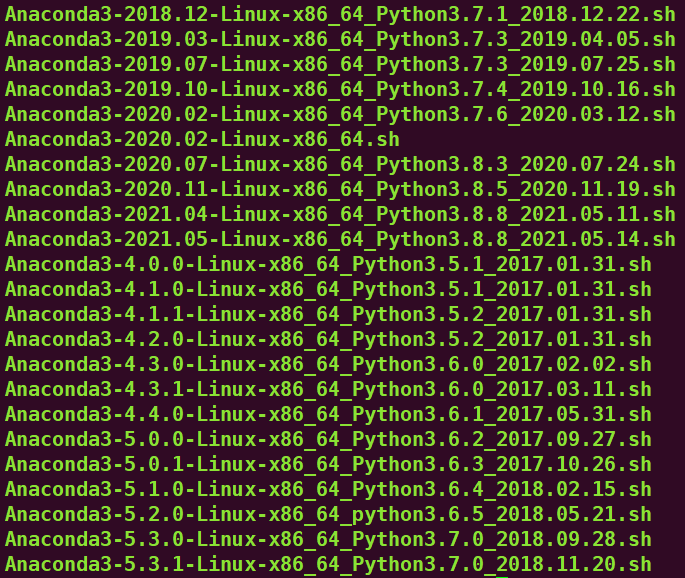 anaconda历史版本下载地址和Anaconda版本与Python3版本对应关系_anaconda history download-CSDN博客