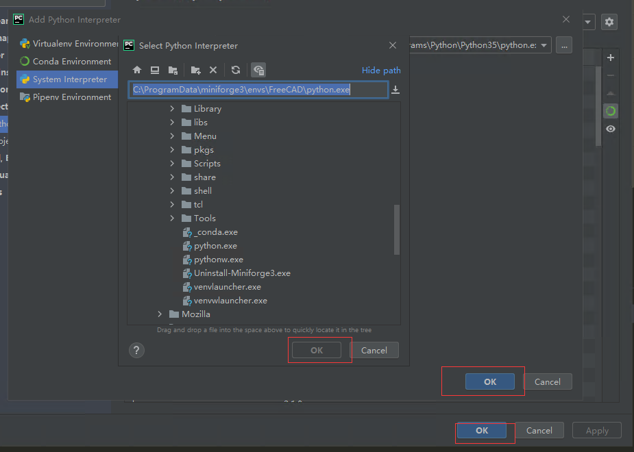 基于miniforge/anaconda的FreeCAD的外部程序开发开发环境搭建_freecad conda环境-CSDN博客