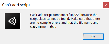 Unity2020 创建脚本后就出现Can‘t add script component问题解决_cant add script component-CSDN博客