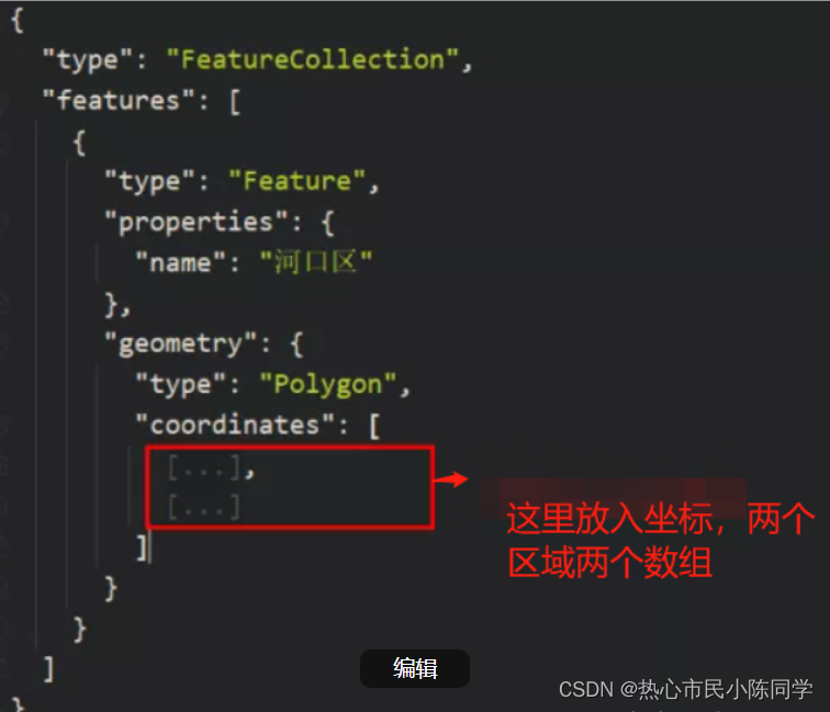 记录一下-------Eccharts加载geojson环形GeometryCollection格式的解决方案：Cannot read property ‘length‘ of ...