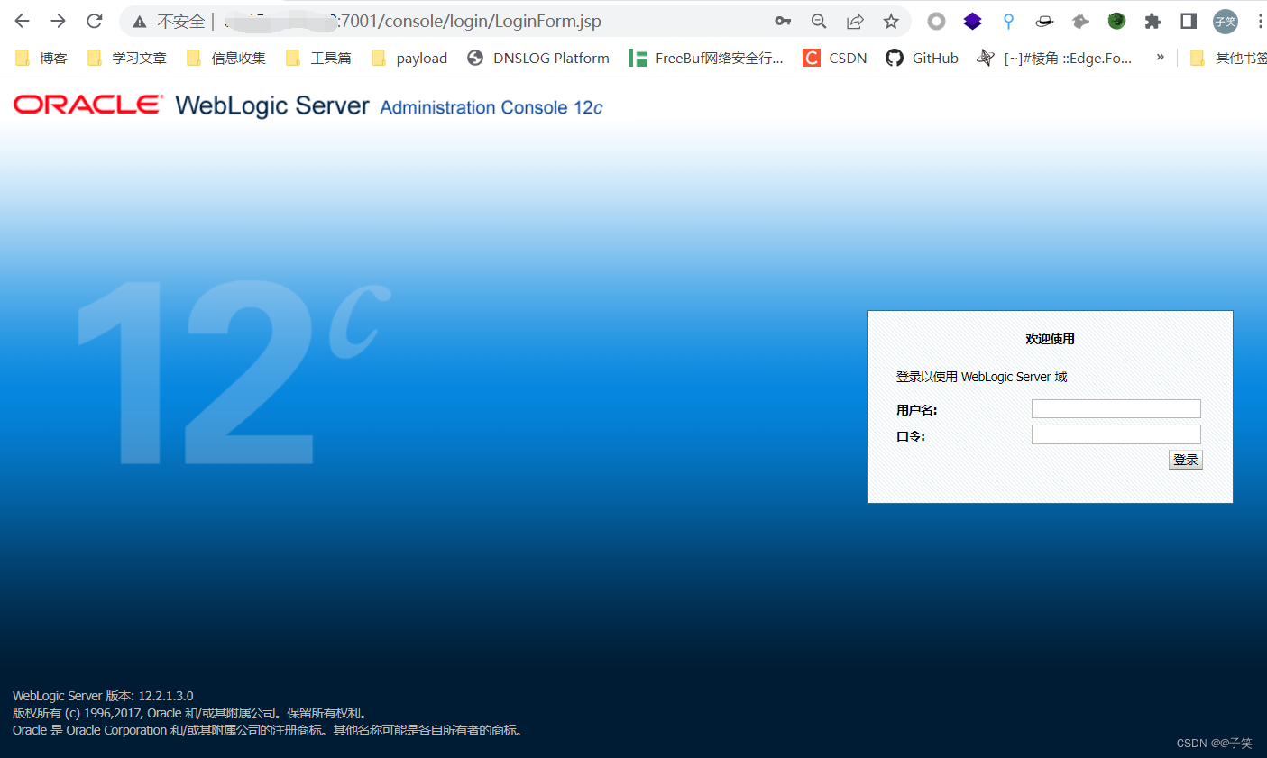 Weblogic任意文件上传漏洞复现_怎么设置config.do,begin.do页面登录授权后访问-CSDN博客