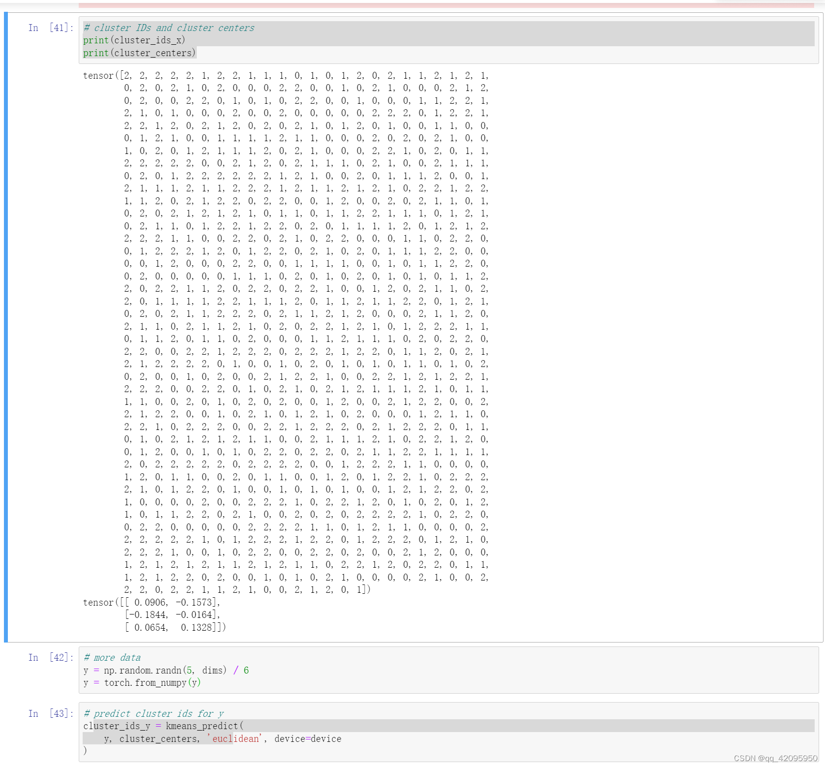 聚类k Means代码实现kmeans Pytorch Csdn博客 