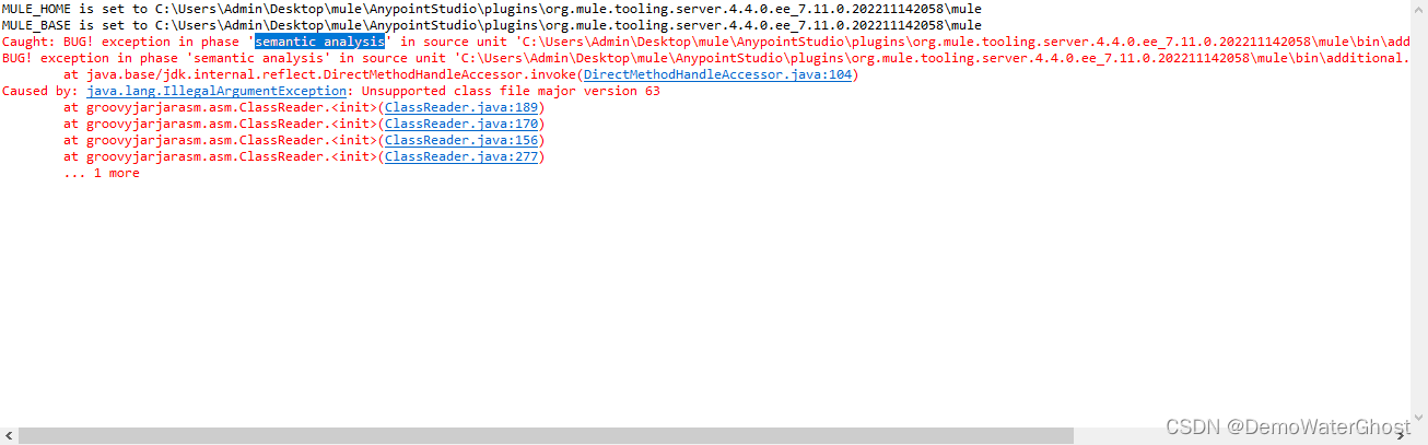 MuleSoft Studio debug 遇见“Unsupported clssfile major version XX“_unsuported class filemaijor ...