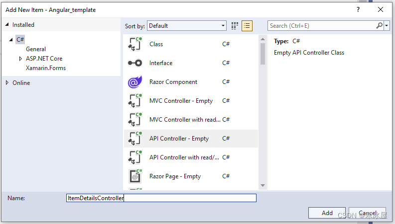 易于学习的net 60和angular——angular模板入门——第1部分c Aspcore Angular Csdn博客