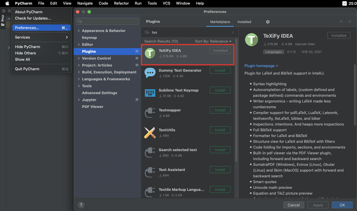 【懒人必备】在Pycharm中编辑LaTeX（Mac系统）_pycharm latex-CSDN博客