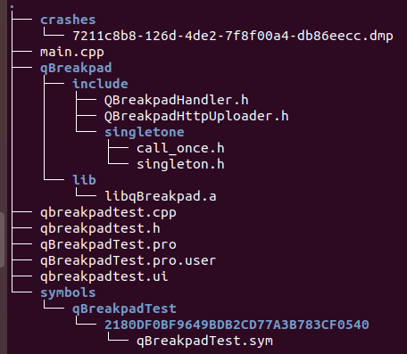 Qt Linux系统使用QBreakpad实战_qbreakpad linux编译-CSDN博客