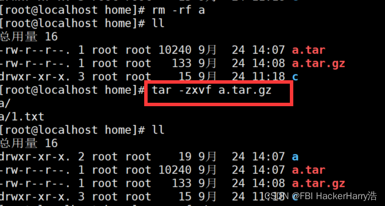 Linux 压缩解压（归档管理）：tar命令-CSDN博客
