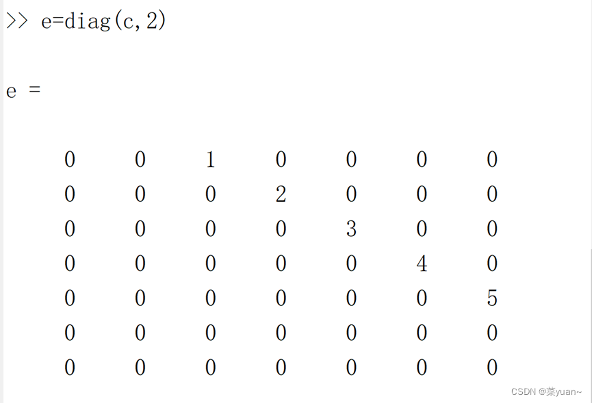 Matlab 基础笔记二常用矩阵的生成matlab全1矩阵 Csdn博客 