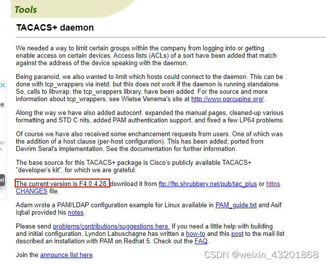 Tacacs+&freeradius安装_tacacs+ 服务器 安装-CSDN博客