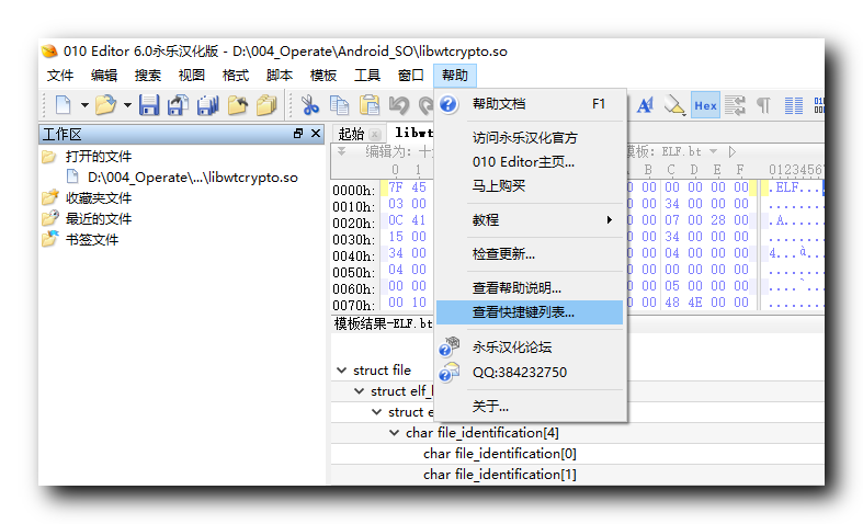 【开发环境】010 Editor 工具 ( 工具下载 | 二进制文件分析模板模板安装 | 快捷键查看与设置 )_010editor在虚拟机怎么下载-CSDN博客