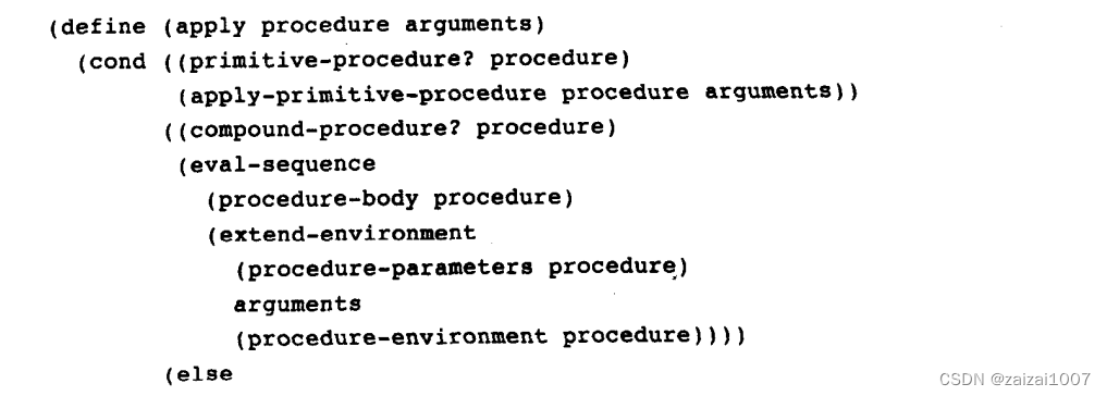 SICP--第四章 元语言抽象_sicp eval apply-CSDN博客