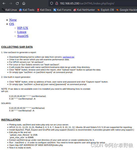 实战打靶集锦-012-sar2HTML-CSDN博客