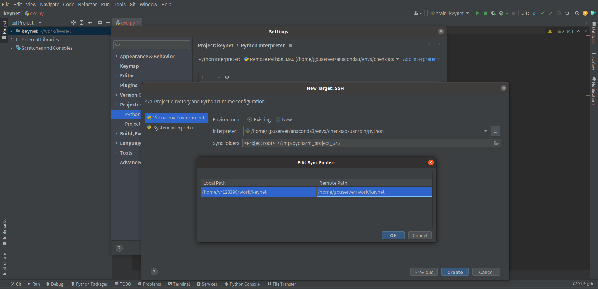 linux终端连接服务器和pycharm专业版连接服务器_pycharm专业版连接服务器的密码是什么-CSDN博客