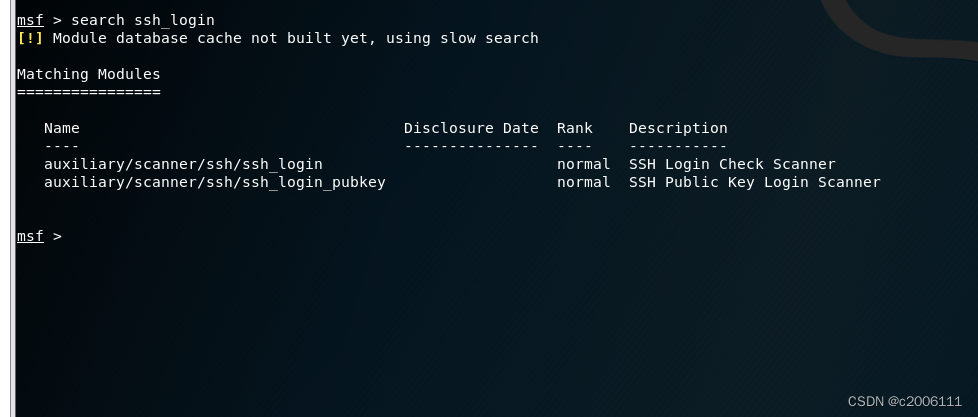 msfconsole暴力破解ssh_msfconsole ssh-CSDN博客