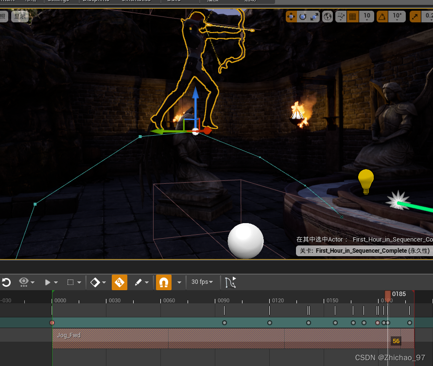 UE4 Sequence添加基础动画效果 （02-切换动作）_ue4按键控制切换动画-CSDN博客