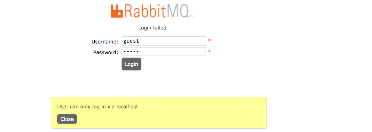 Guest User Prompt When Rabbitmq Logs In User Can Only Log In Via Localhost Programmer Sought 2079