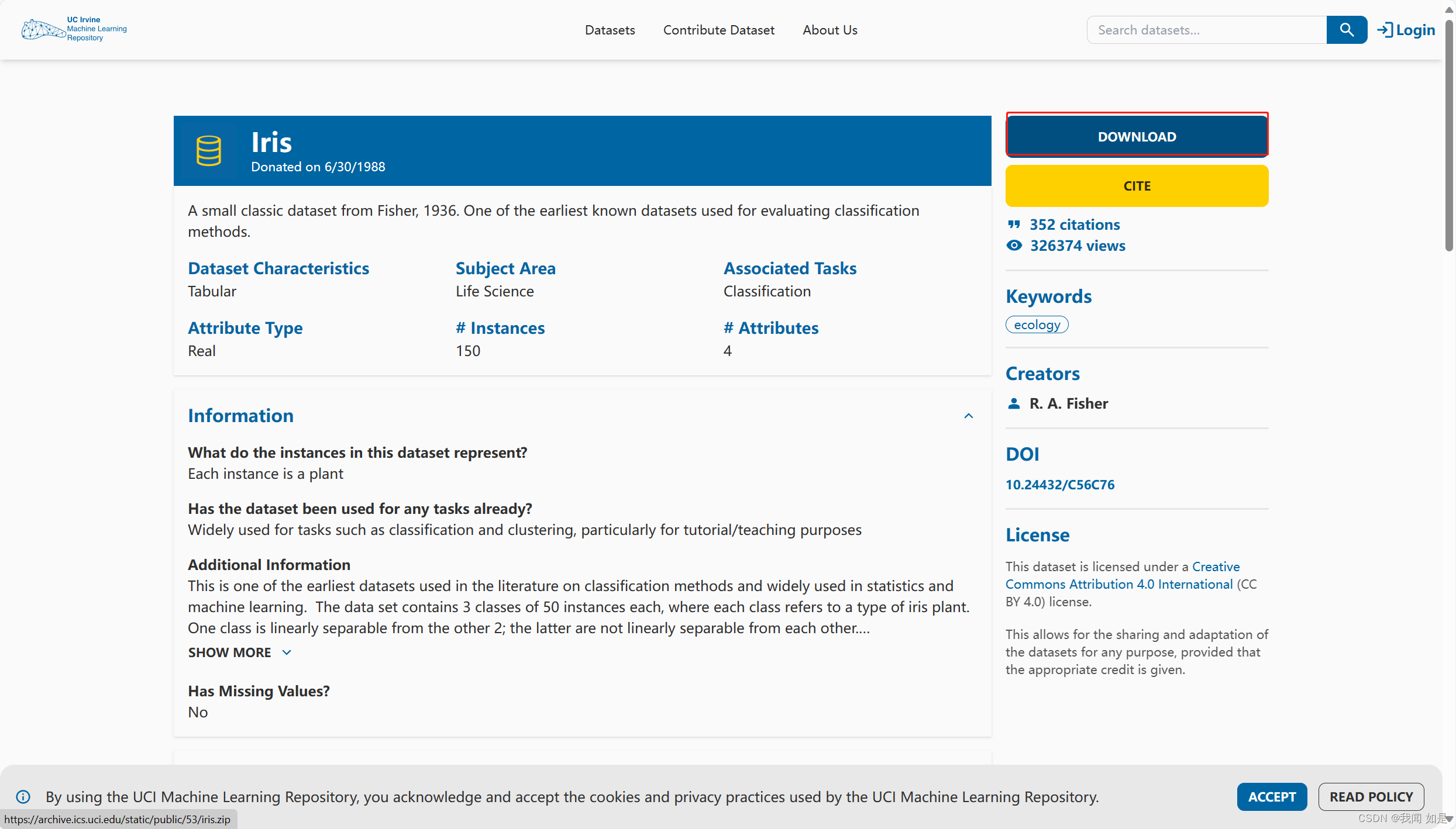 机器学习项目1：鸢尾花分类_.研究下k近邻分类器,将一个uci数据集或水仙花数据分成80%训练集,20%测试集,分别采-CSDN博客