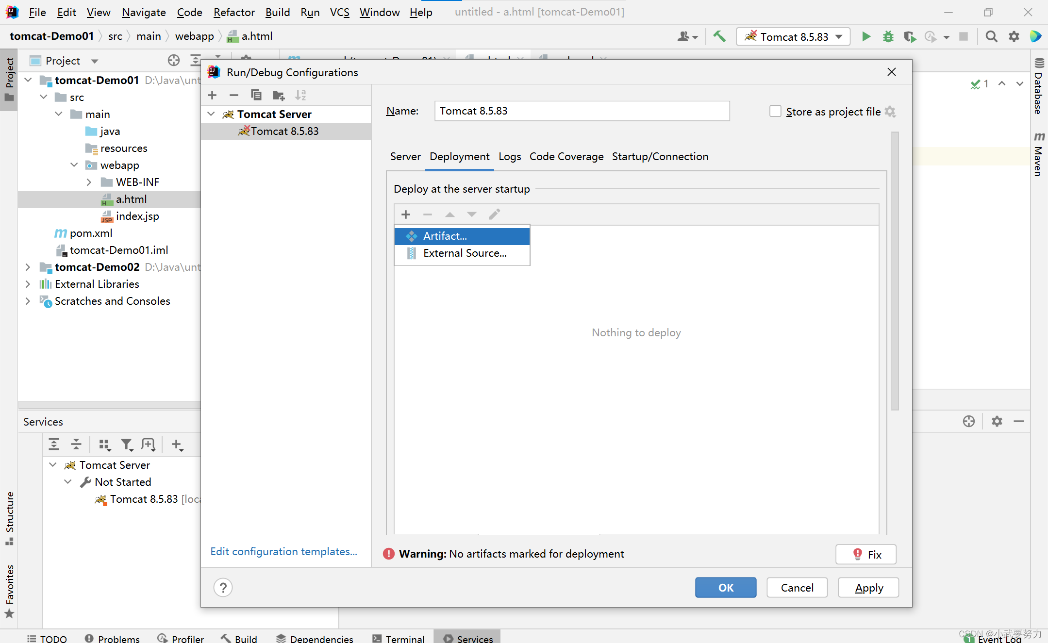 IDEA中使用Tomcat-集成本地 Tomcat_idea集成tomcat-CSDN博客