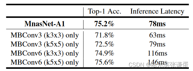 谷歌轻量化网络Mnasnet（神经架构搜索）-CSDN博客