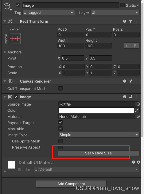 Unity 自动设置image尺寸，ui和3d物体都能显示的camera设置 Unity 设置image大小 Csdn博客