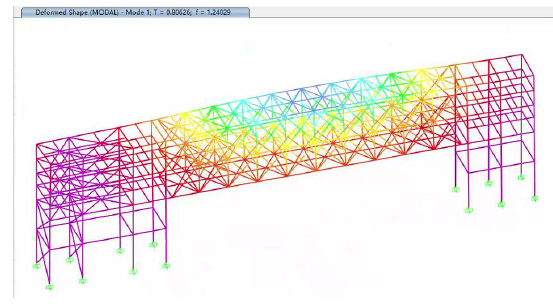 山西55m跨路桁架项目 PART 1.SAP2000 与PKPM 模型对比(两端铰接模型) PART 2.SAP2000桁架连接节点分析_sap2000空间桁架建模-CSDN博客