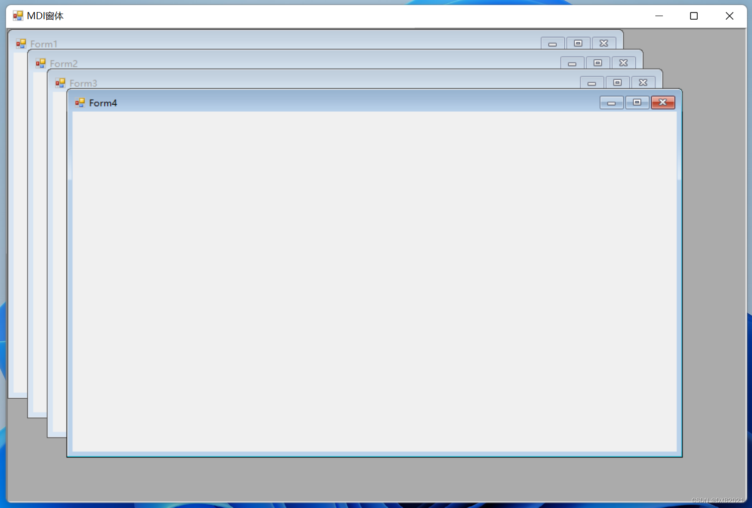 C#应用程序界面开发基础——窗体控制（2）——MDI窗体-CSDN博客