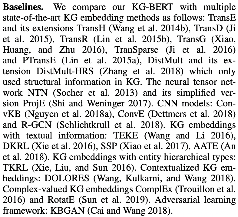 【预训练语言模型】KG-BERT: BERT for Knowledge Graph Completion-CSDN博客