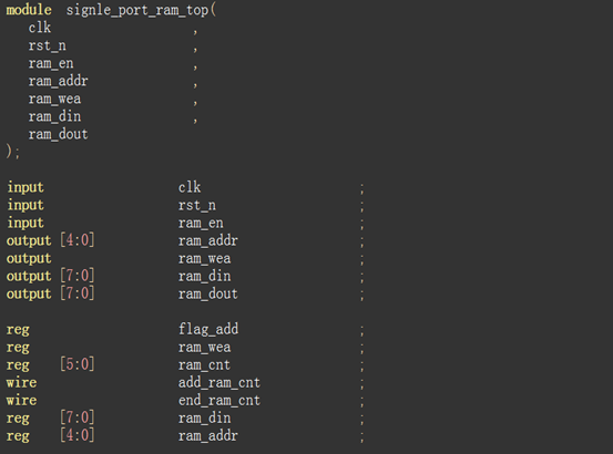 FPGA之RAM详解，单口RAM的使用_fpga ram-CSDN博客