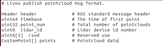 Livox lidar point cloud data type conversion -livox_ros_driver/custommsg to Sensor_MSGS ...